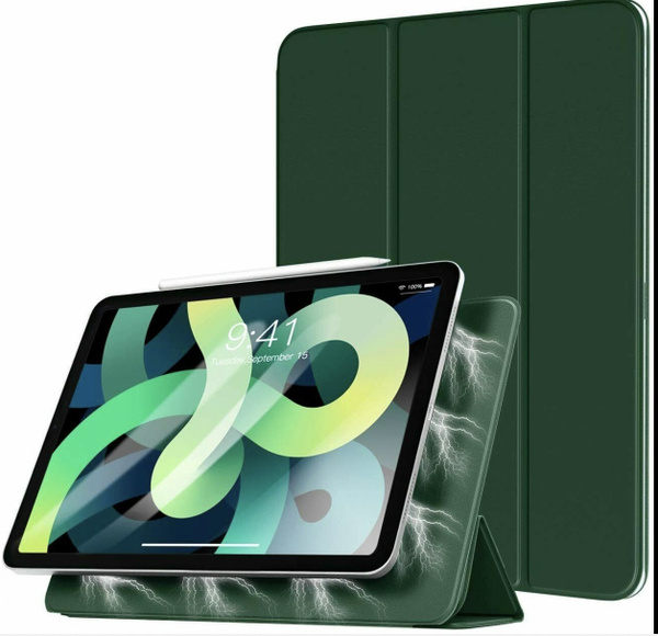Магнитный Чехол SMART FOLIO, Темно-Зеленый для планшета iPad Air (4 ...