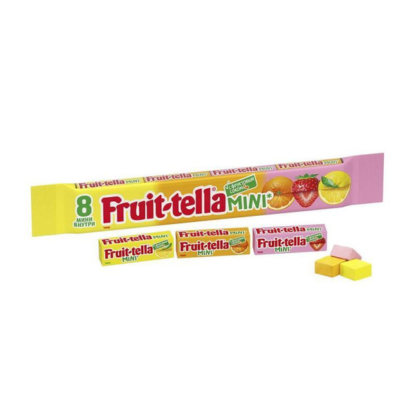Конфеты жевательные Fruittella mini мультипак, 88г. 10 штук - купить с ...