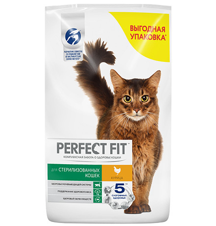 Perfect Fit Sterile / Сухой корм Перфект Фит для кастрированных котов и ...