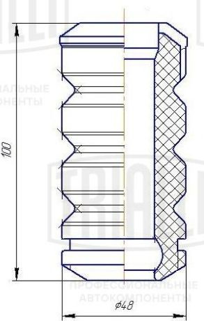 Буфер отбойник хода сжатия передней стойки для автомобиля LADA 1117 ...