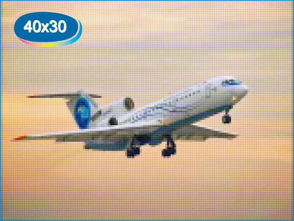 Алмазная мозаика транспорт, самолет, як 40х30 см Алмазная Фея AF-2430 ...