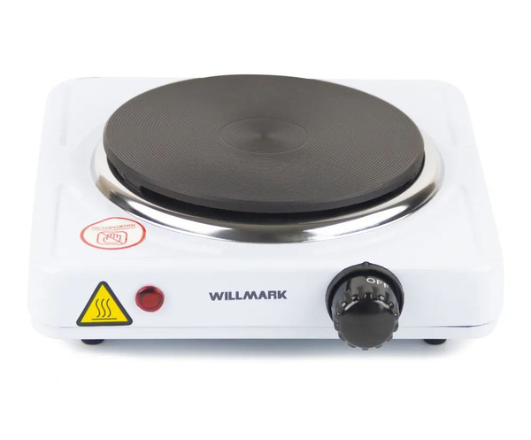 Плитка электрическая WILLMARK НS-111W, 1000 Вт, 5 режимов работы, диаметр конфорки 155 мм ...