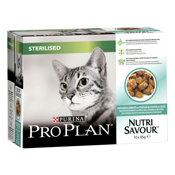 Влажный корм Pro Plan Nutrisavour Sterilised для стерилизованных кошек ...
