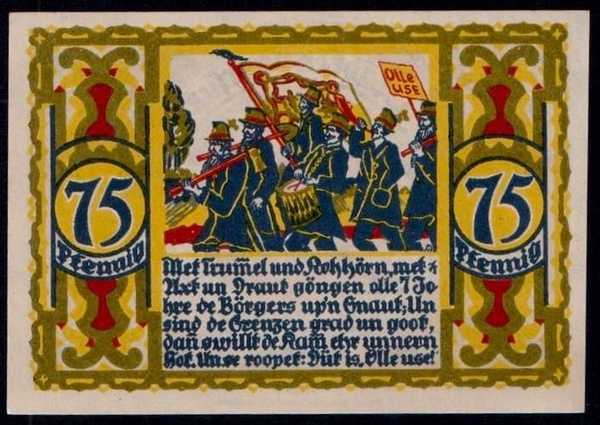 Германия банкнота 75 пфеннигов 1921 год Нотгельд купить на OZON по низкой цене (727395410)