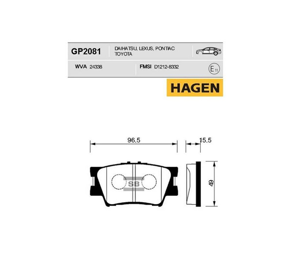 Колодки тормозные Sangsin Brake GP2081 Задние - купить по низким ценам ...