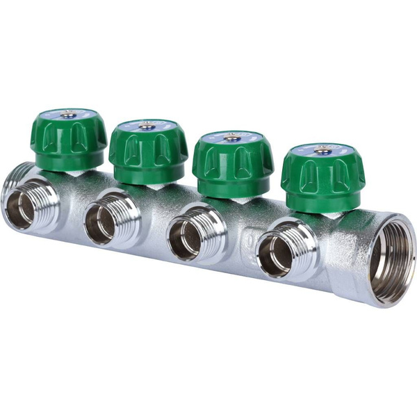 Коллектор для водоснабжения регулирующий STOUT SMB-6850-011204 1", 4 ...
