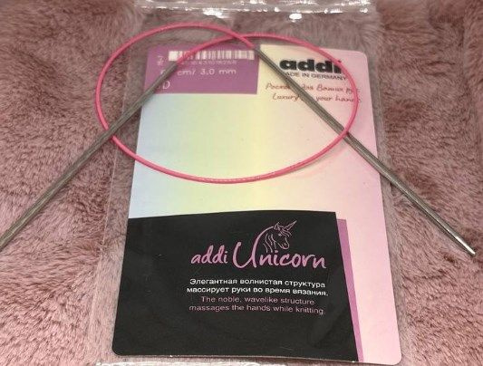 Спицы для вязания ADDI №3 80см , круговые Addi Unicorn - купить с ...