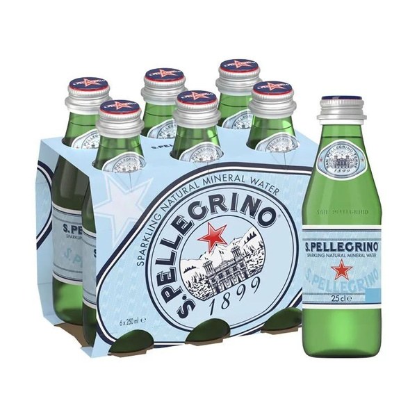 S.Pellegrino Вода Минеральная Газированная 250мл. 6шт купить на OZON по ...
