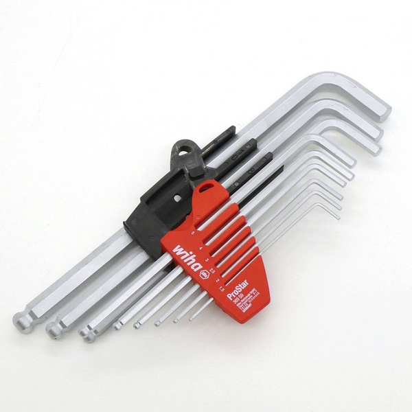 Набор шестигранных штифтовых ключей со сферической головкой Wiha ProStar 369 S9 07185 9 ...