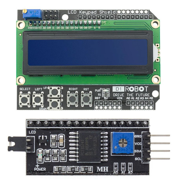 Модуль Lcd Keypad Shield для Arduino Mega2560 с ЖК дисплеем 1602