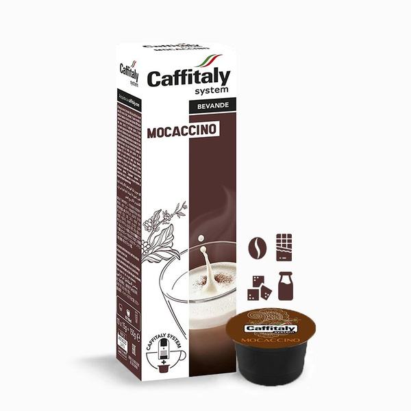Кофейный напиток в капсулах Caffitaly System Ecaffe Mocaccino, 10 капсул, для Paulig, Luna S32 ...