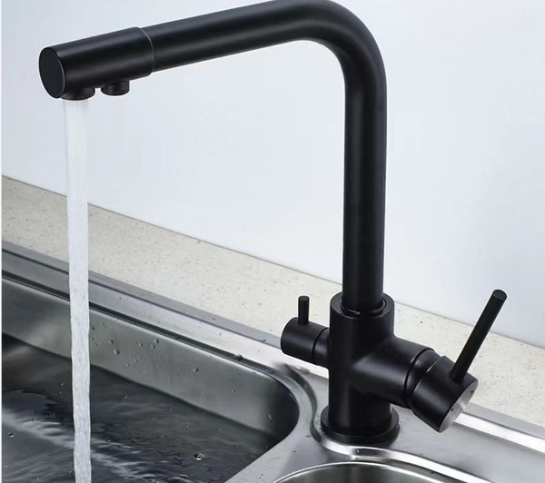 Смеситель KOGGO Cмеситель для кухонной мойки Латунь Аэратор, Гибкая ...