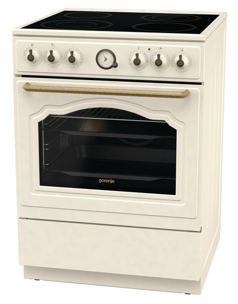 Плита электрическая Gorenje GECS6B70CLI бежевый, отдельностоящая ...