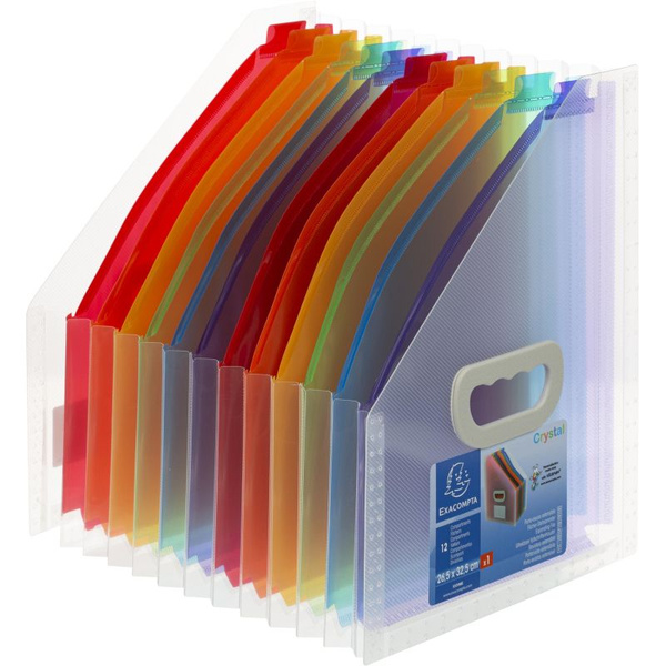 Вертикальный накопитель Exacompta Crystal Magazine File, расширяе ...