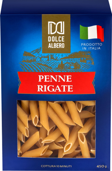 Макароны DOLCE ALBERO Pennе Rigate, Италия, 450 г / Вермишель, паста ...