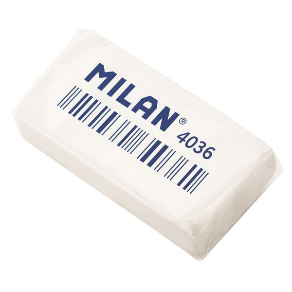 Ластик каучуковый Milan 4036 39х2х08 белый купить на OZON по низкой ...