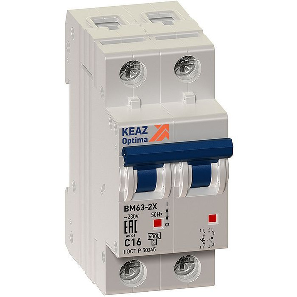 Купить Выключатель автоматический модульный OptiDin BM63-2B10-УХЛ3 (ВМ63) по низкой цене в ...