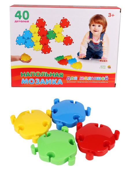 Напольная мозаика ДЛЯ МАЛЫШЕЙ в коробке(40 деталей) - купить с ...