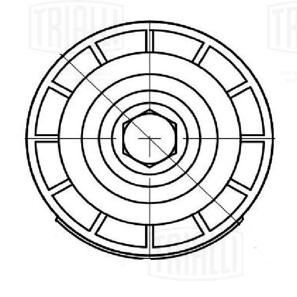 Ролик приводного ремня для автомобиля Opel Astra J (09-) 1.7d, CM 5452 ...