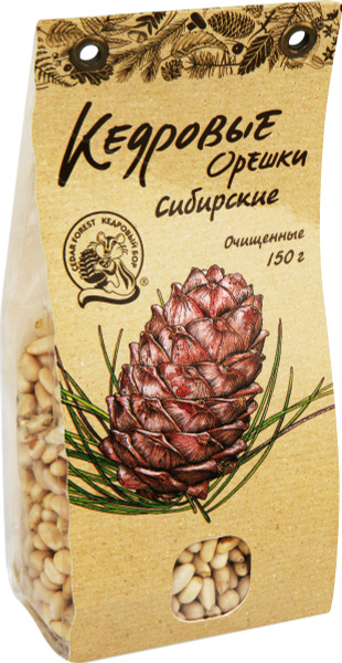 Орешки кедровые КЕДРОВЫЙ БОР сибирские очищенные, 150г - купить с ...