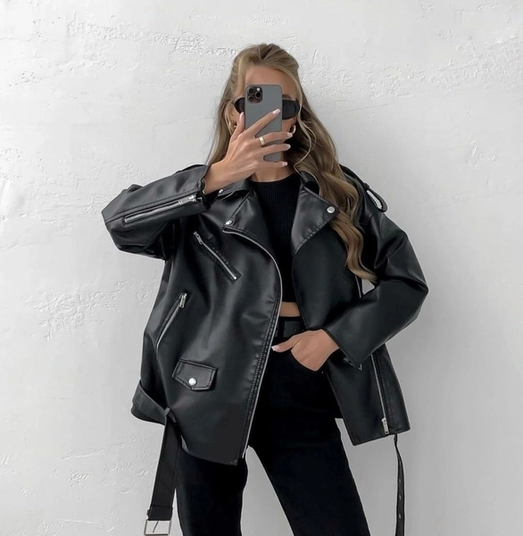 Куртка кожаная Tiya moda - купить с доставкой по выгодным ценам в интернет-магазине OZON (848968655)