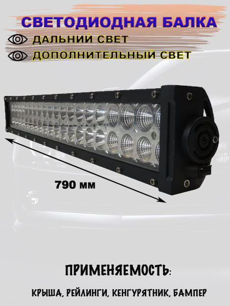 Фара автомобильная Autoled-opt, LED купить по выгодной цене в интернет-магазине OZON (854956174)
