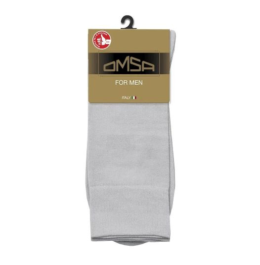 Носки Мужской Omsa, размер 39, 40 Хлопок, Полиамид Лето светло-серый Повседневный Узбекистан ...