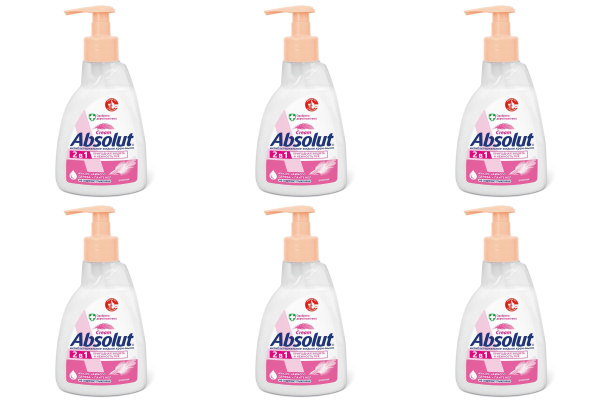 Absolut Мыло жидкое Classic Антибактериальное, 250 мл, 6 шт - купить с ...