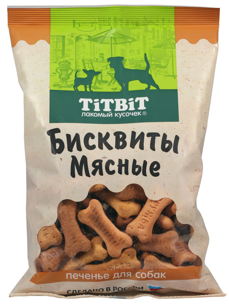 Лакомство для собак TiTBiT печенье Бисквиты мясные, 500г купить на OZON ...