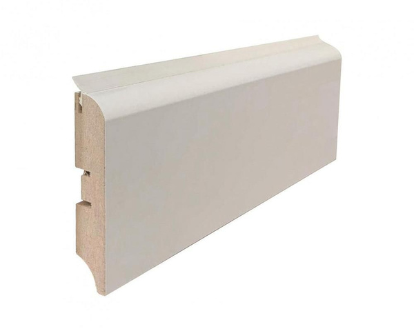 Плинтус Мдф Smartprofile 80 мм Белый под покраску 2,4 м купить на OZON по низкой цене (880809931)