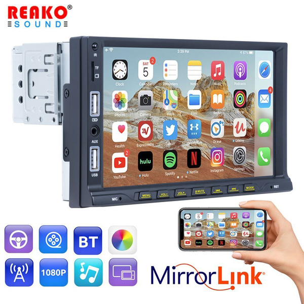 Автомагнитола магнитола 1 din 7" дюймов + камера (MP5 Bluetooth, 2 USB ...
