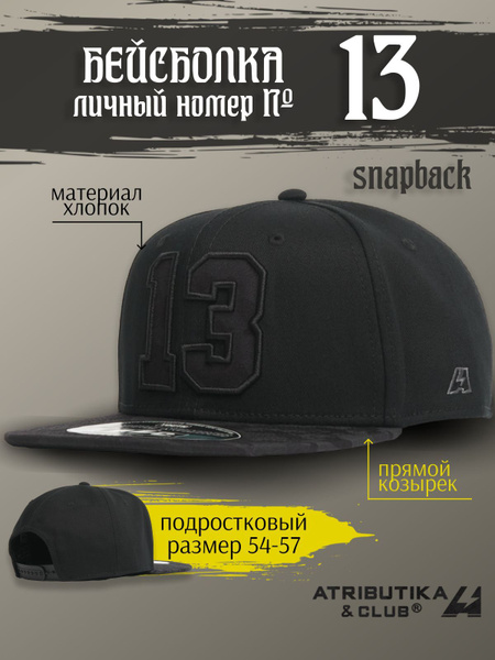 Бейсболка Atributika & Club My team number - купить с доставкой по ...