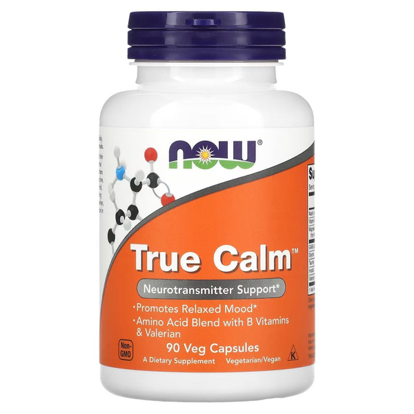 NOW Foods, True Calm, 90 растительных капсул купить на OZON по низкой ...
