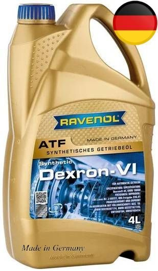 Трансмиссионное масло RAVENOL ATF Dexron VI, синтетическое, 4 л ...