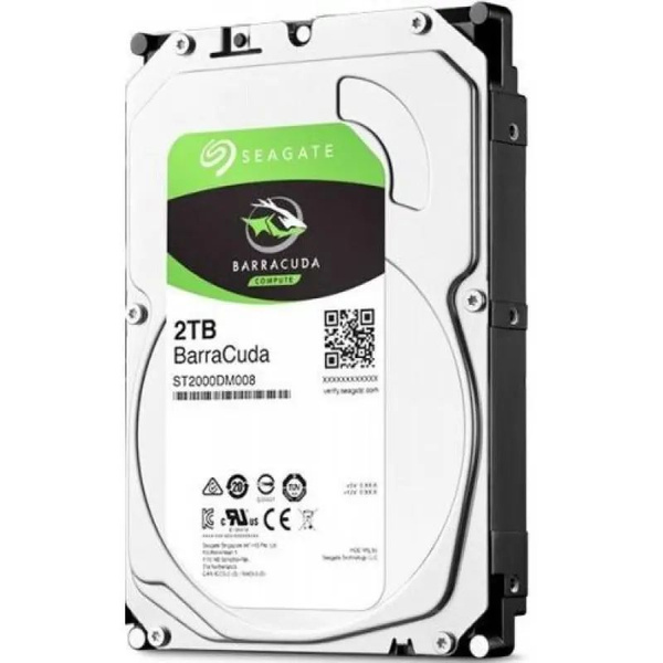 Жесткий диск Seagate SATA-III 2Tb ST2000DM008 Desktop Barracuda (7200rpm) 256Mb 3.5" HDD 2 ТБ ...
