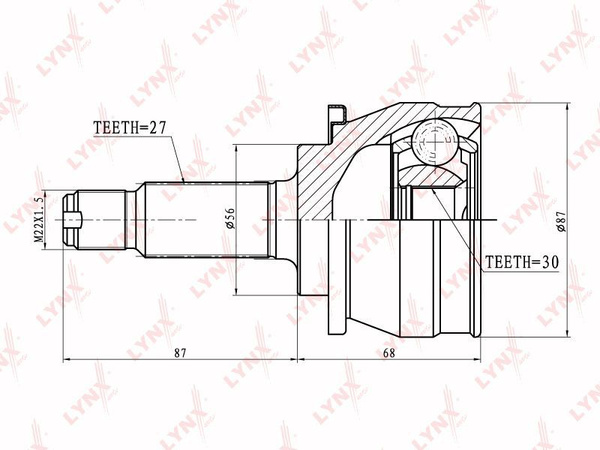 ШРУС наружный для SUBARU / CO7102 - арт. CO7102 - купить по выгодной ...