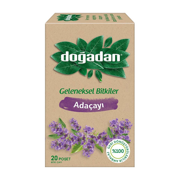 DOGADAN Чай в пакетиках со вкусом Шалфей (Adacay) 20 пакетиков Poset ...