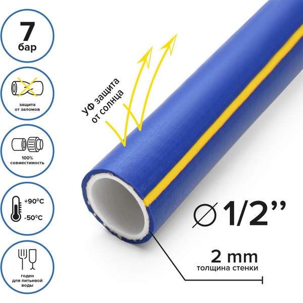 Шланг поливочный Polyagro 75.ТЭП, Термоэластопласт - купить по низким ценам в интернет-магазине ...