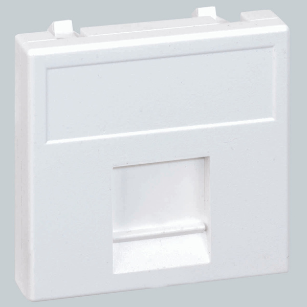 Simon Connect Белый Адаптер со шторкой на 1 RJ45 конектор, AMP(S110 ...