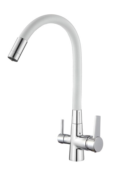 Смеситель D-Lin D159317-4Aбмк Латунь Гибкая подводка, Поворотный ...