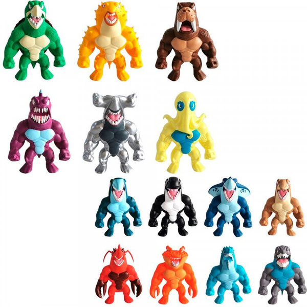 Игрушка MONSTER FLEX AQUA тянущиеся фигурки 14см, 14 видов 1TOY Т23255 ...