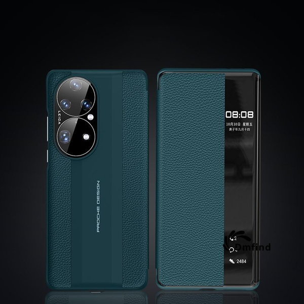 для Huawei P50 Pro (Хуавей П50 Про) Роскошный кожаный клапан чехол ...
