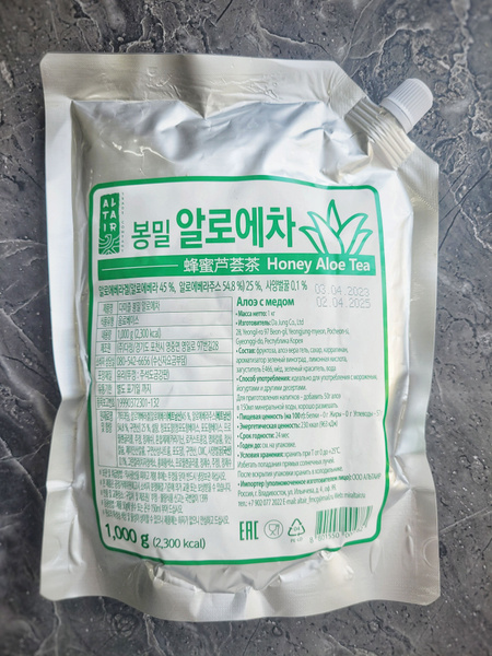 Джэм алоэ с медом, 1кг "Honey Aloe tea" Корея, для горячих напитков ...