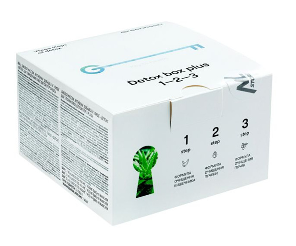 Кейс Detox Step 1 в 3 PLUS формулы мягкого очищения Бад для снижения ...