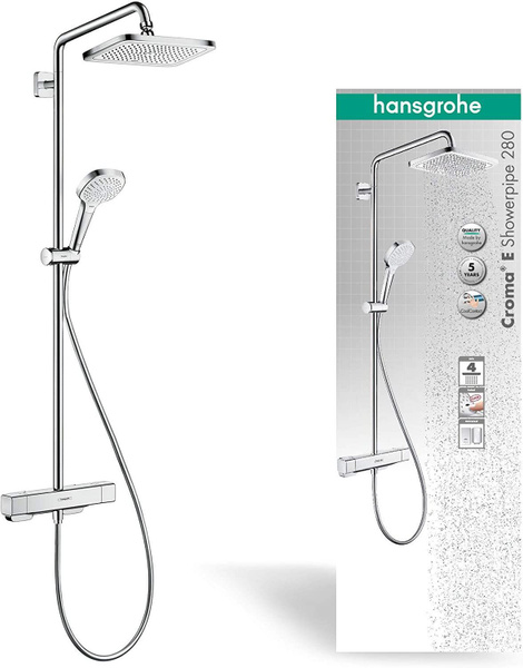 Hansgrohe Душевой комплект Croma E Showerpipe 280 1jet хром купить с