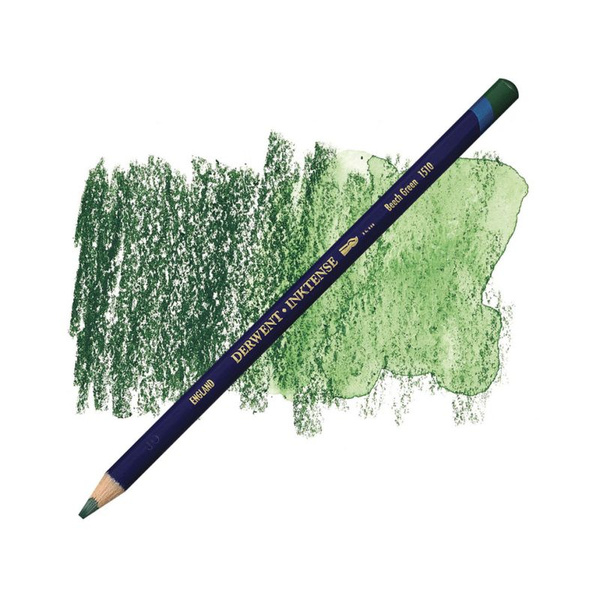Карандаш чернильный Derwent "Inktense" №1510 Зеленый буковый (2301882 ...
