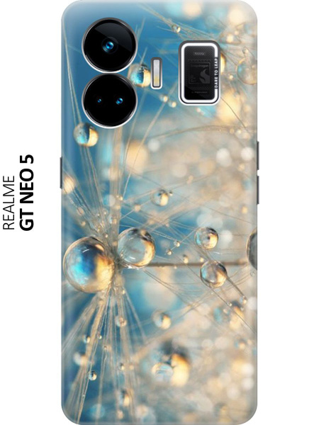 Силиконовый чехол Одуванчик в капельках на Realme GT Neo 5 / GT3 ...