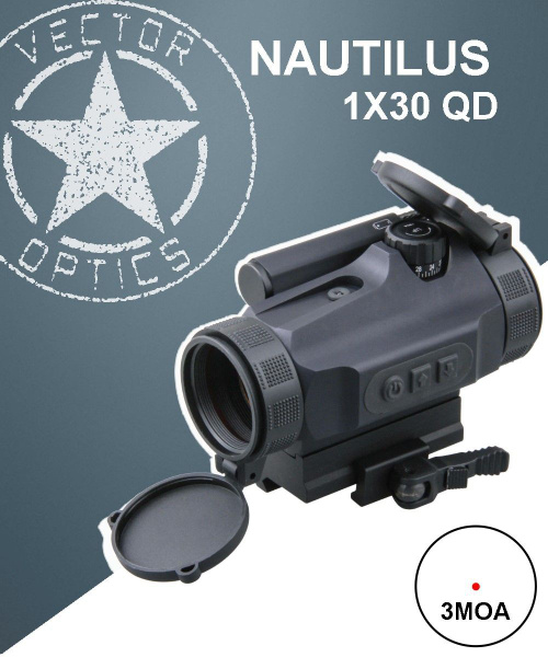 Коллиматорный прицел VECTOR OPTICS NAUTILUS 1X30 QD - купить с ...