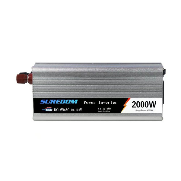 Автомобильный инвертор напряжения DC-AC SUREDOM YSCZ-2000W, 12В-220В ...