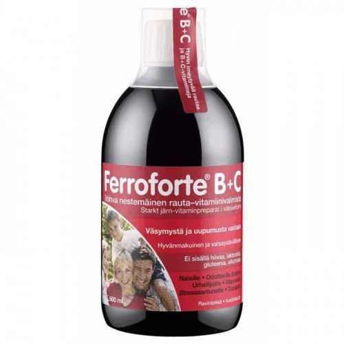 Ferroforte B+C Сироп с экстрактом железа и витамином B и С, 500 мл ...